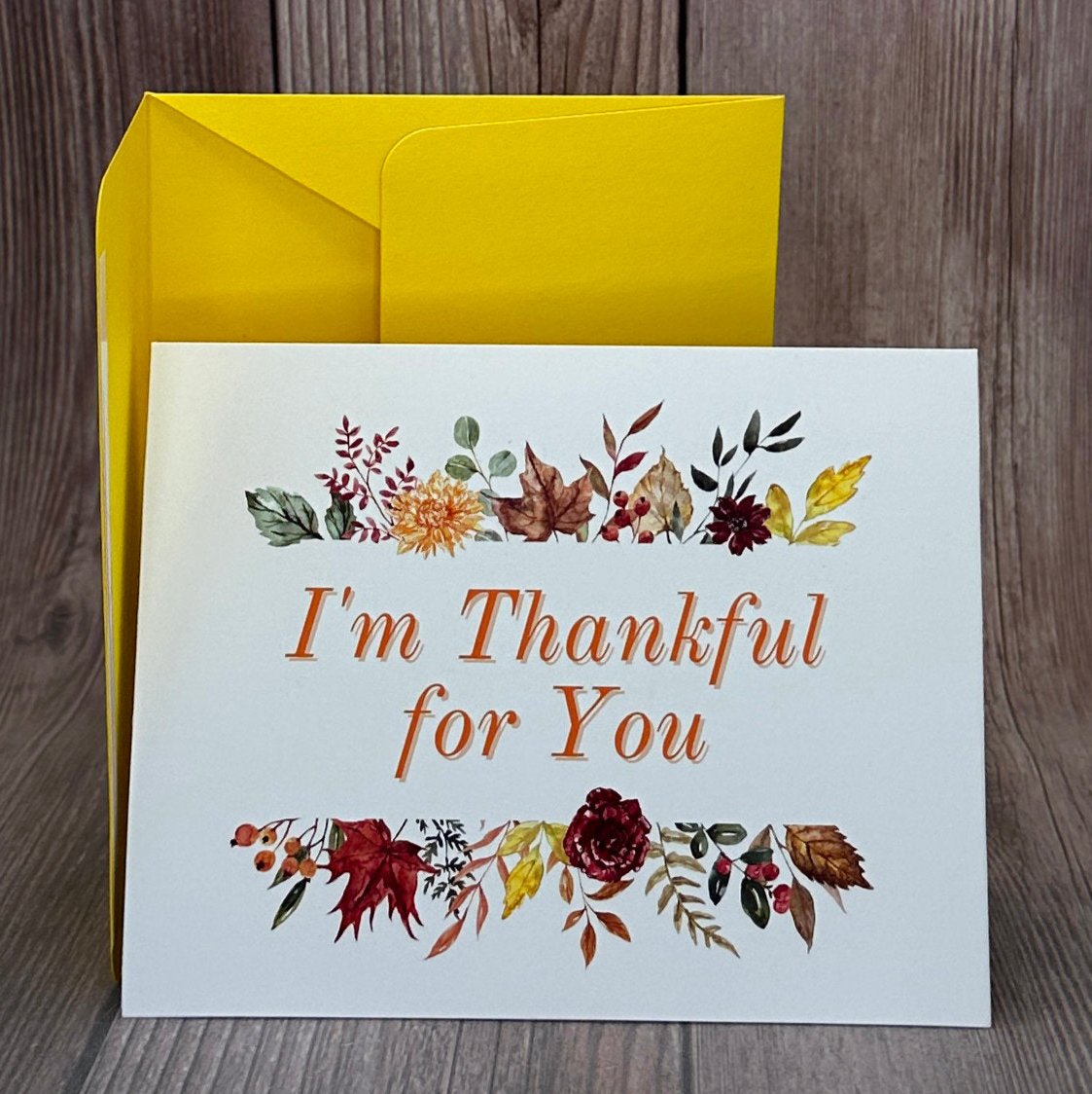 I'm Thankful for You Card – Southern Goddess Designs