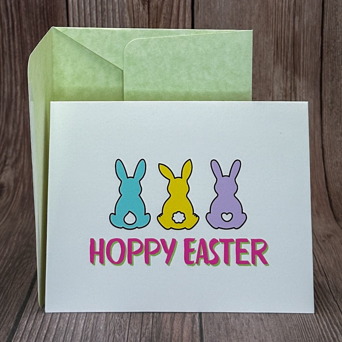 Cottontail Hoppy Easter Card – Southern Goddess Designs
